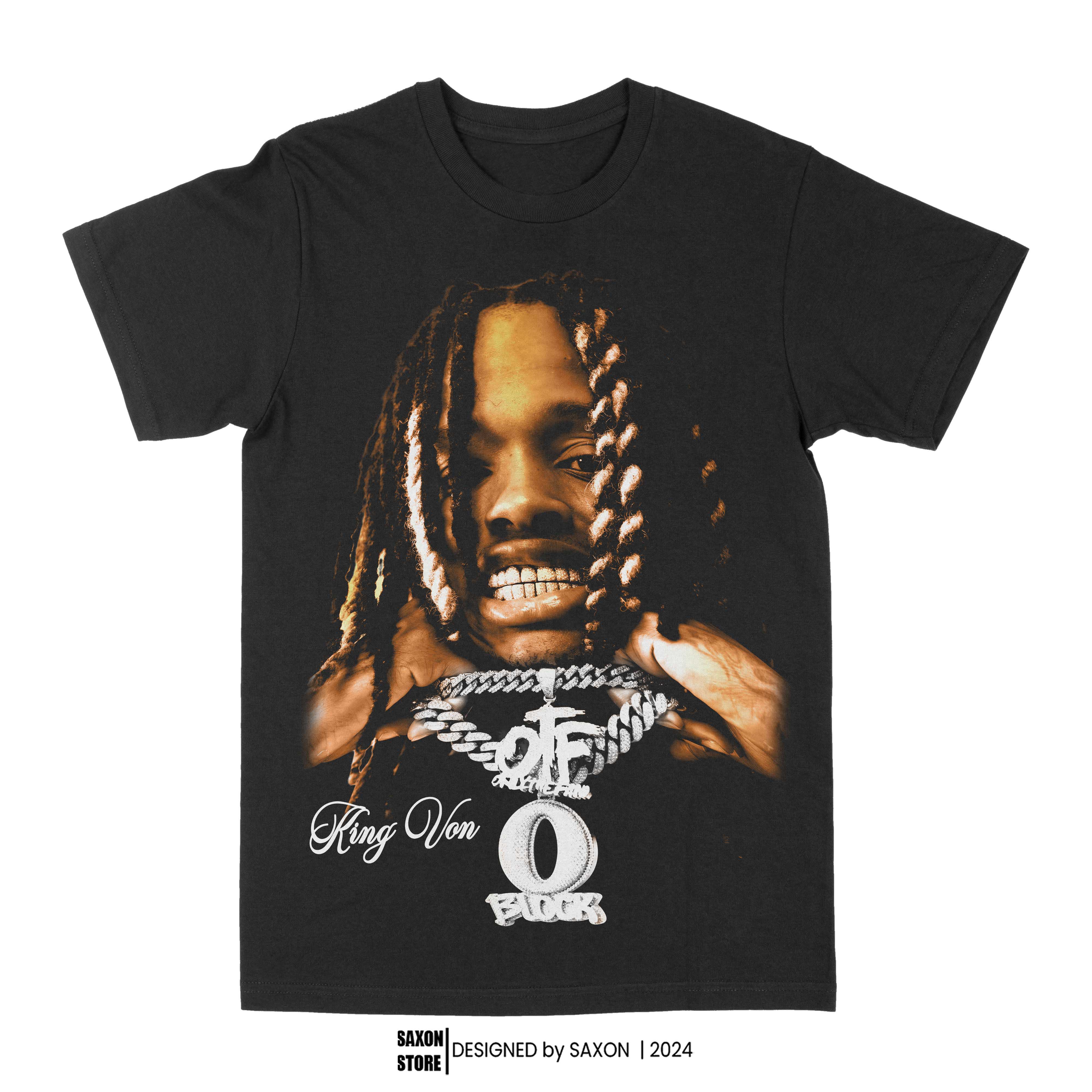 King Von "Big Face" Graphic Tee – Saxon Store
