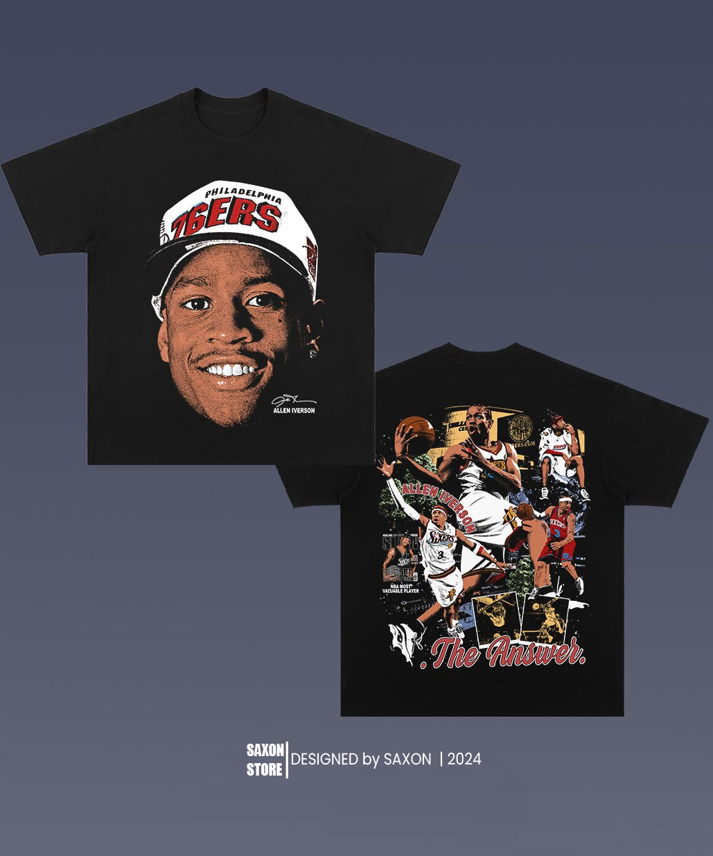 ALLEN IVERSON 5.36 BIG FACE GRAPHIC TEE – Saxon Store