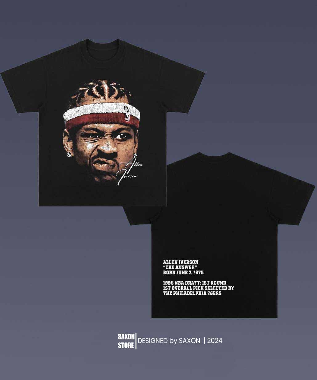 ALLEN IVERSON MVP TEE 5.49 BIG FACE GRAPHIC TEE – Saxon Store