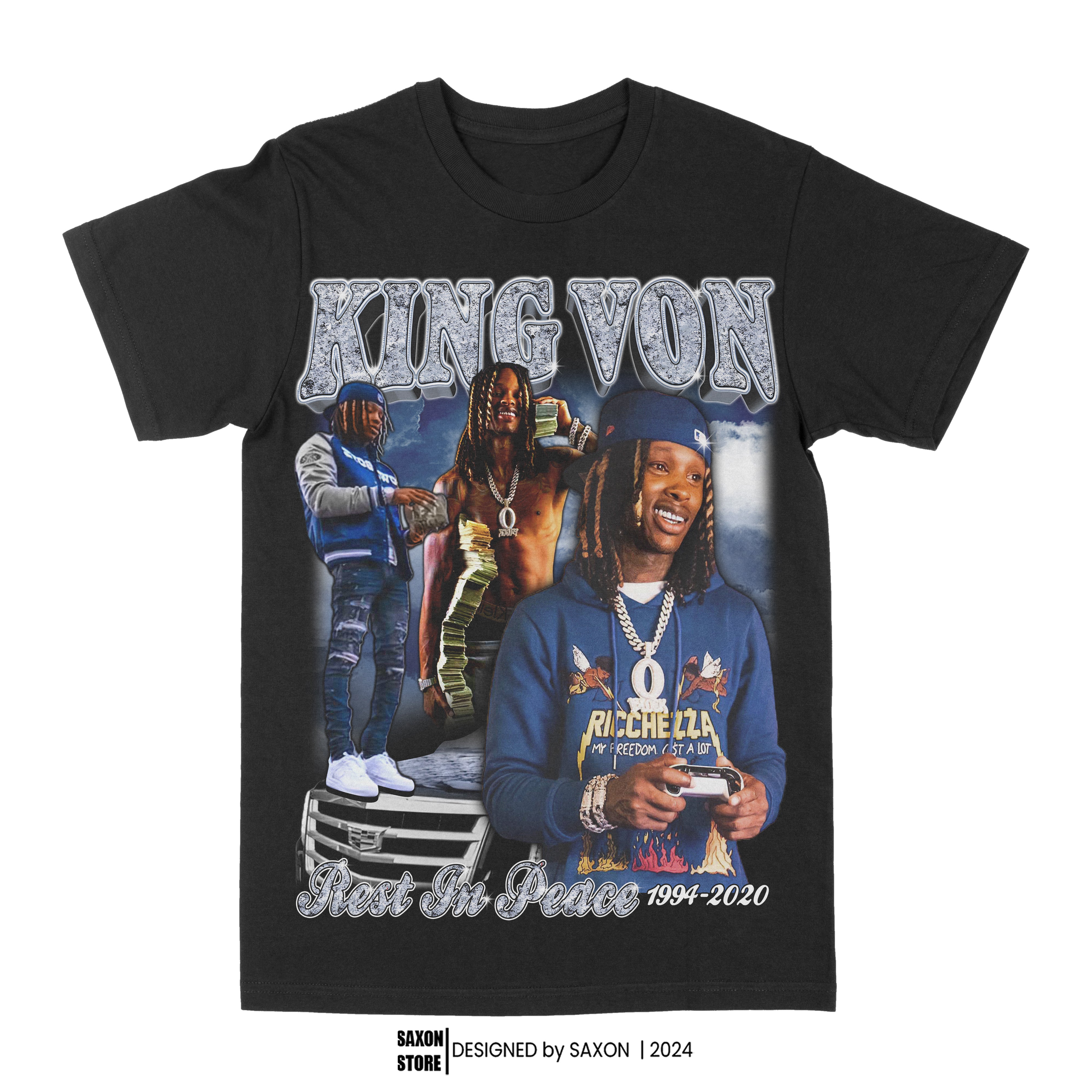 King Von RIP Graphic Tee – Saxon Store